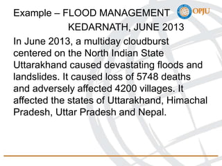 Mechanism of disaster management in india | PPTX