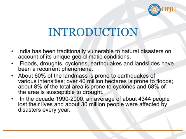 Mechanism of disaster management in india | PPTX