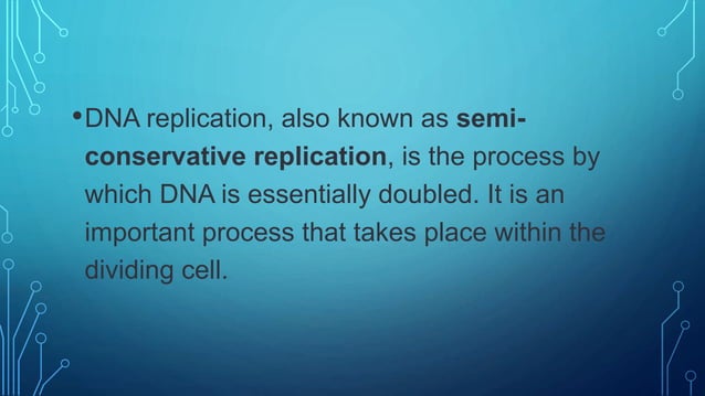Mechanism of dna replication | PPTX | Chemistry | Science