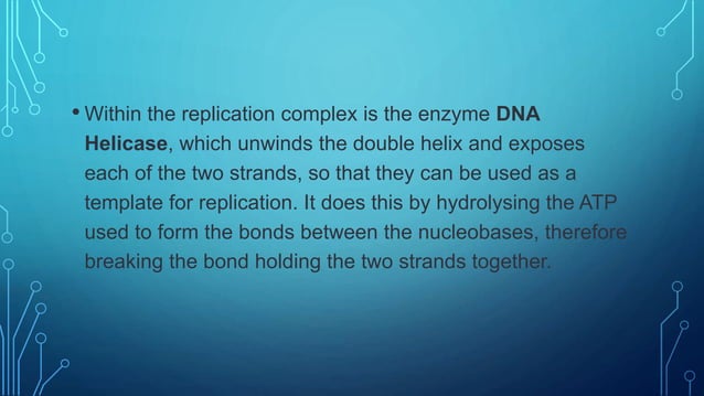 Mechanism of dna replication | PPTX | Chemistry | Science