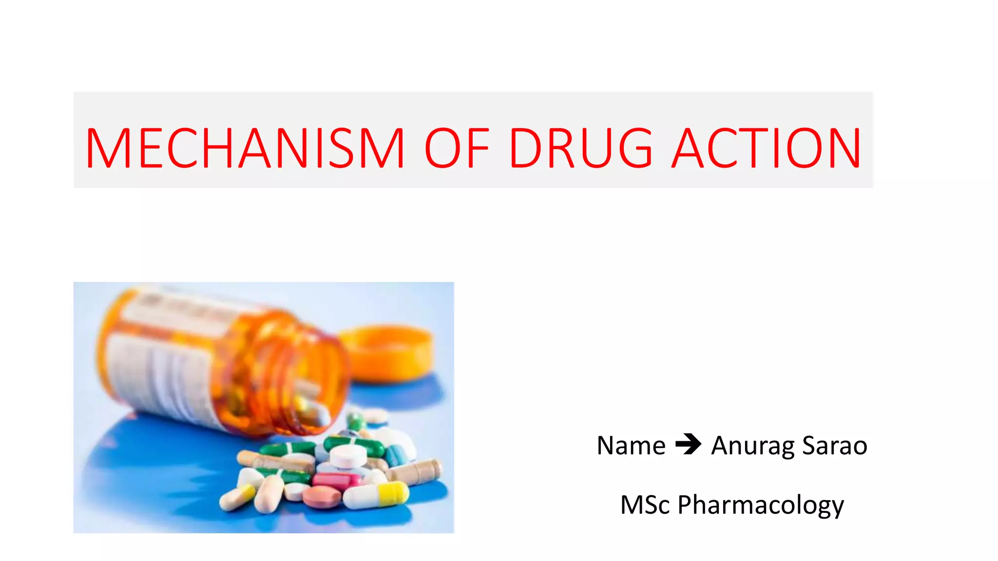 Mechanism of drug | PPT