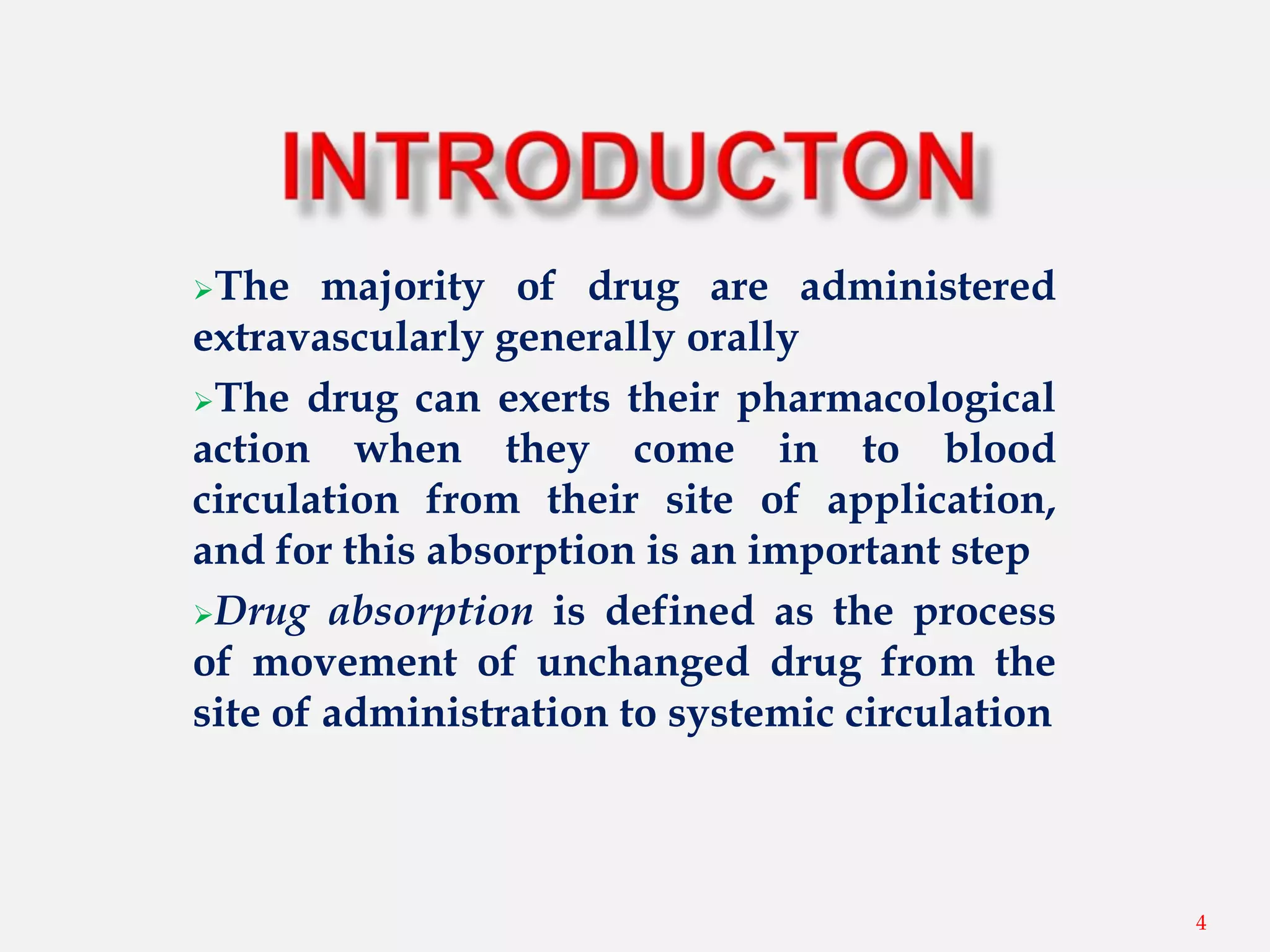 Mechanism of drug absorbtion | PPTX