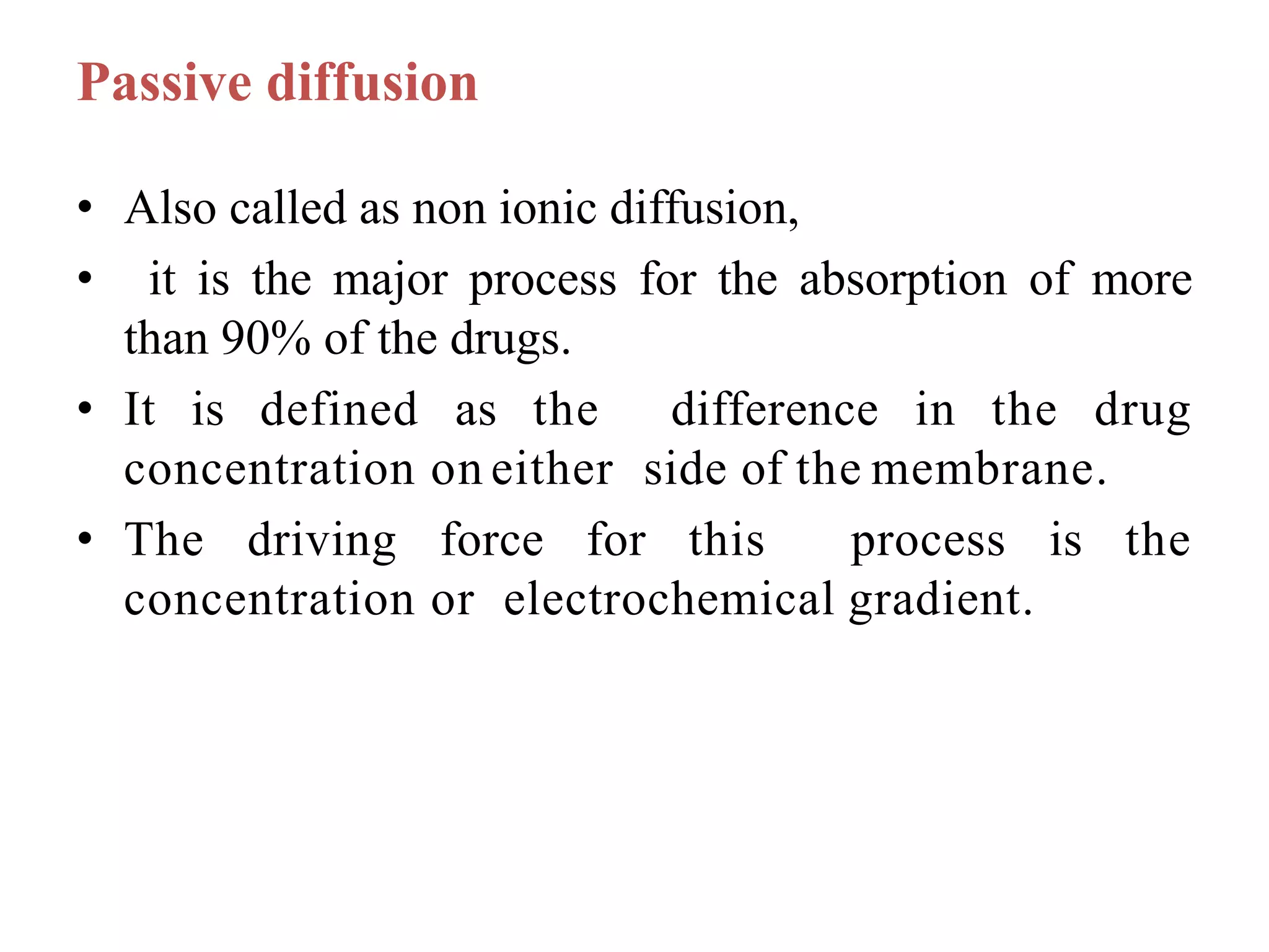Mechanism of drug absorption | PPTX