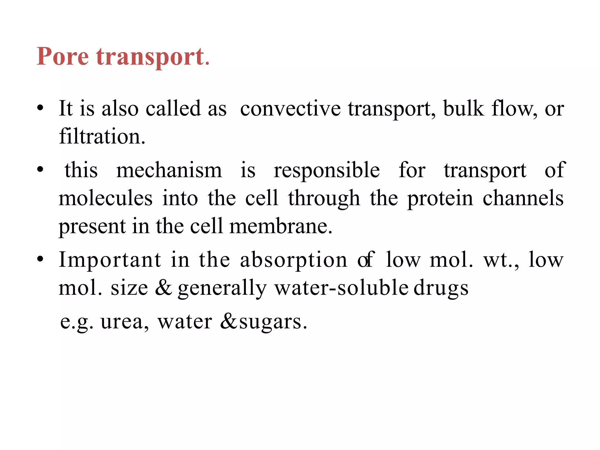Mechanism of drug absorption | PPTX