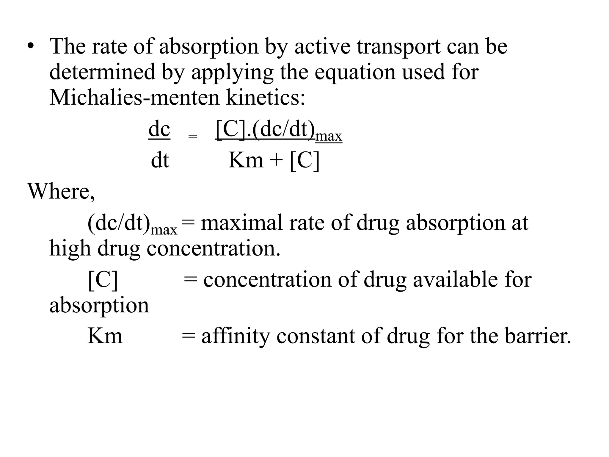 Mechanism of drug absorption | PPTX
