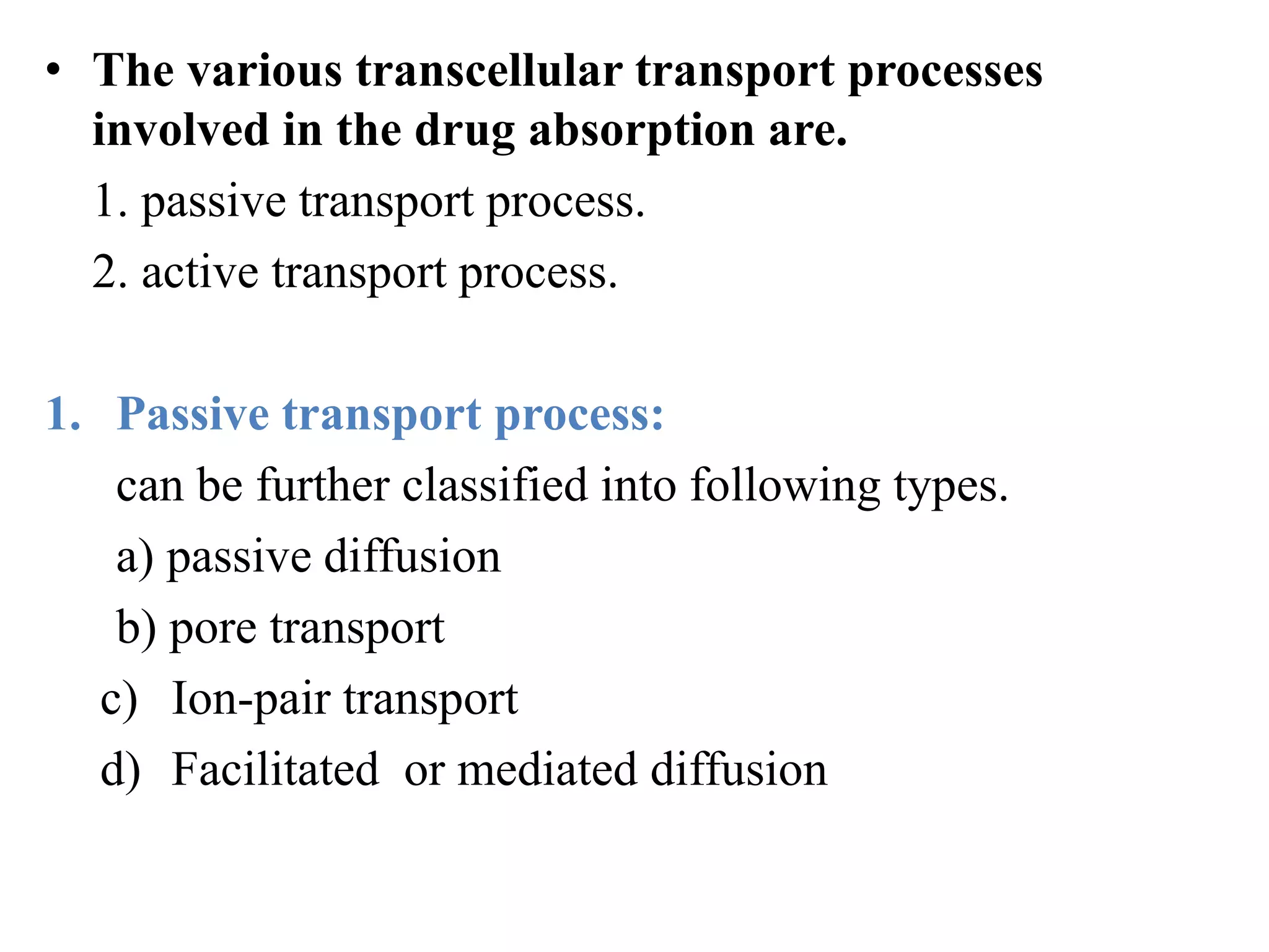 Mechanism of drug absorption | PPTX