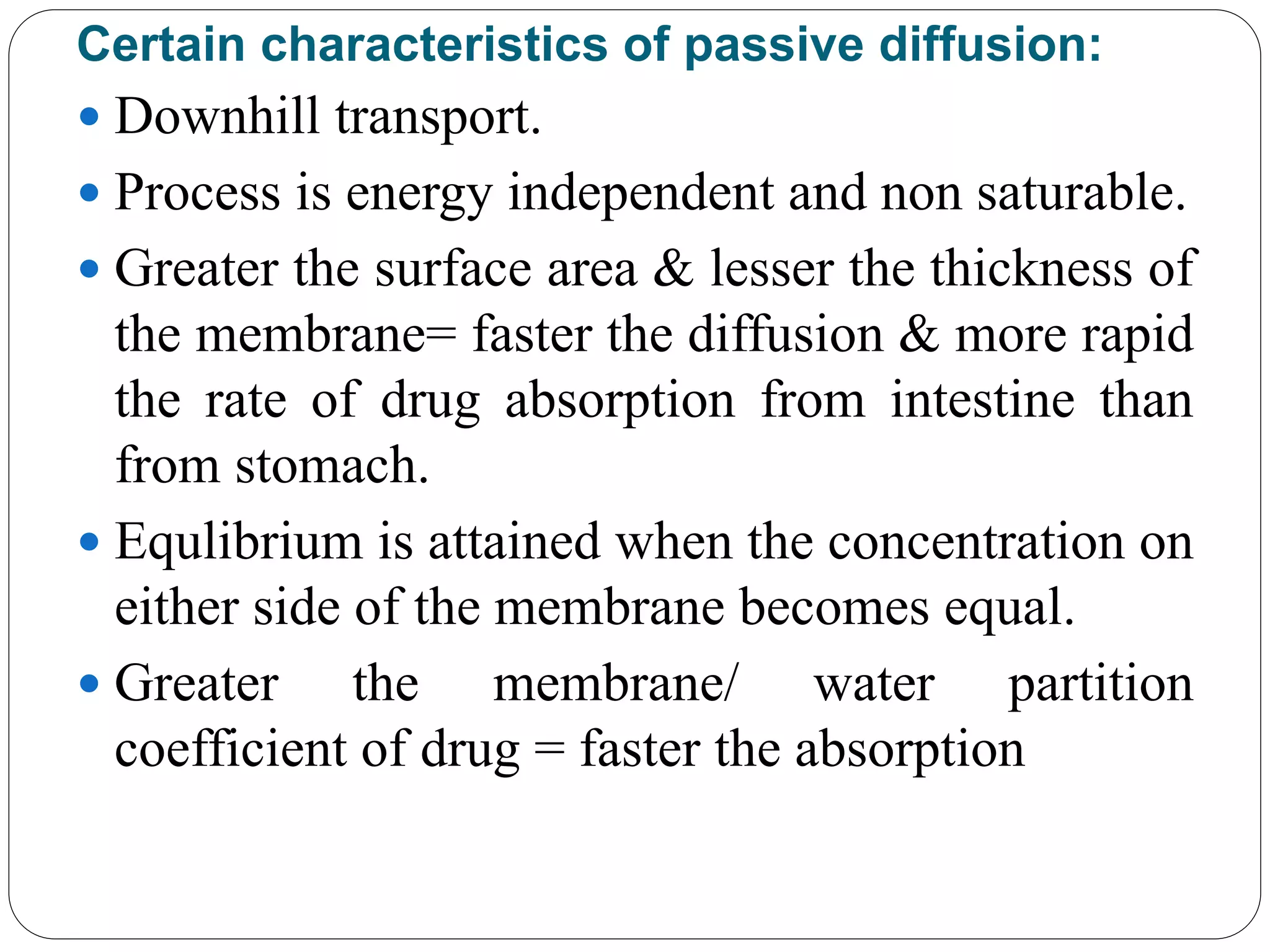 Mechanism of drug absorption in git | PPTX