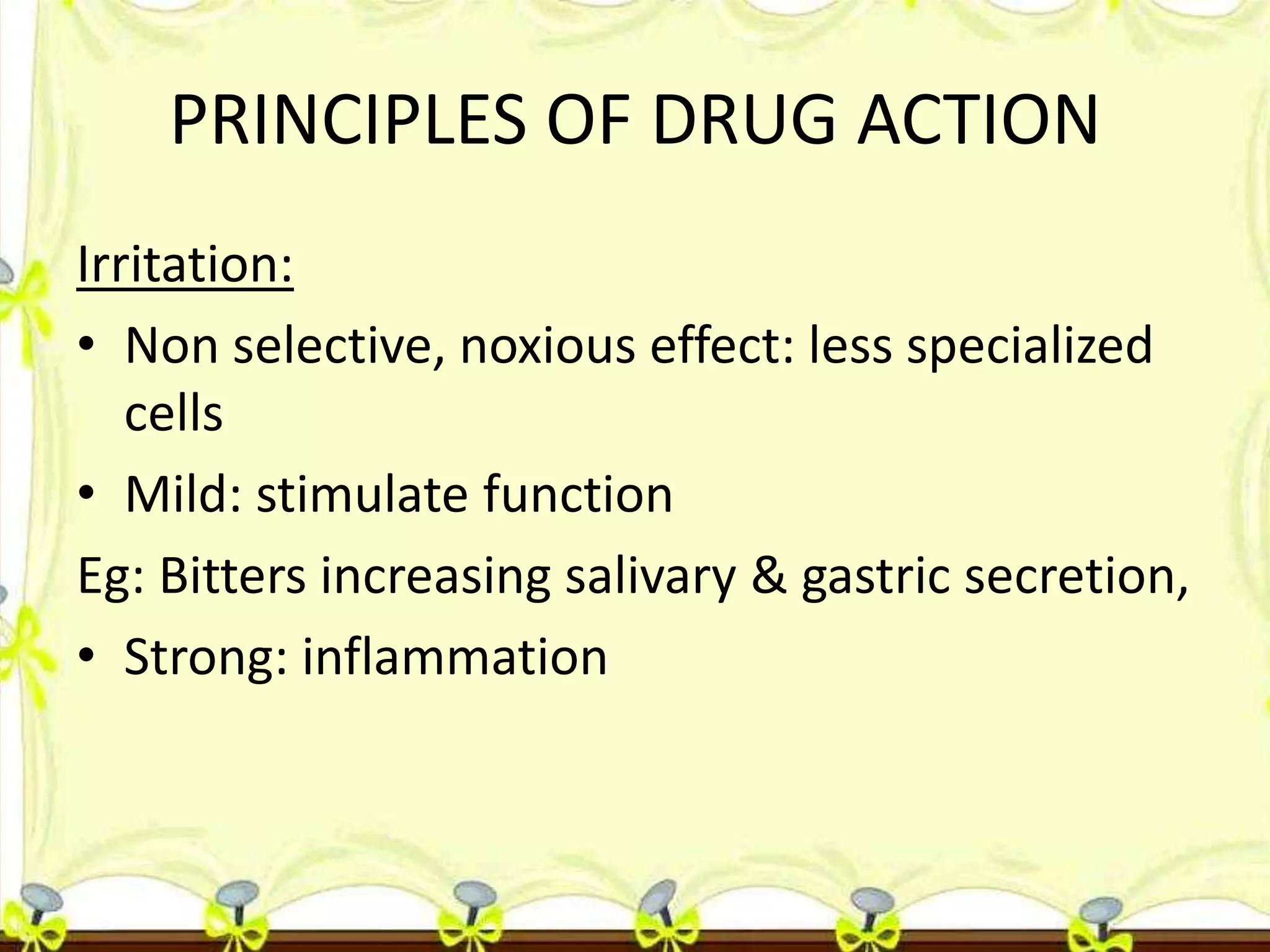 Mechanism of drug action | PPTX