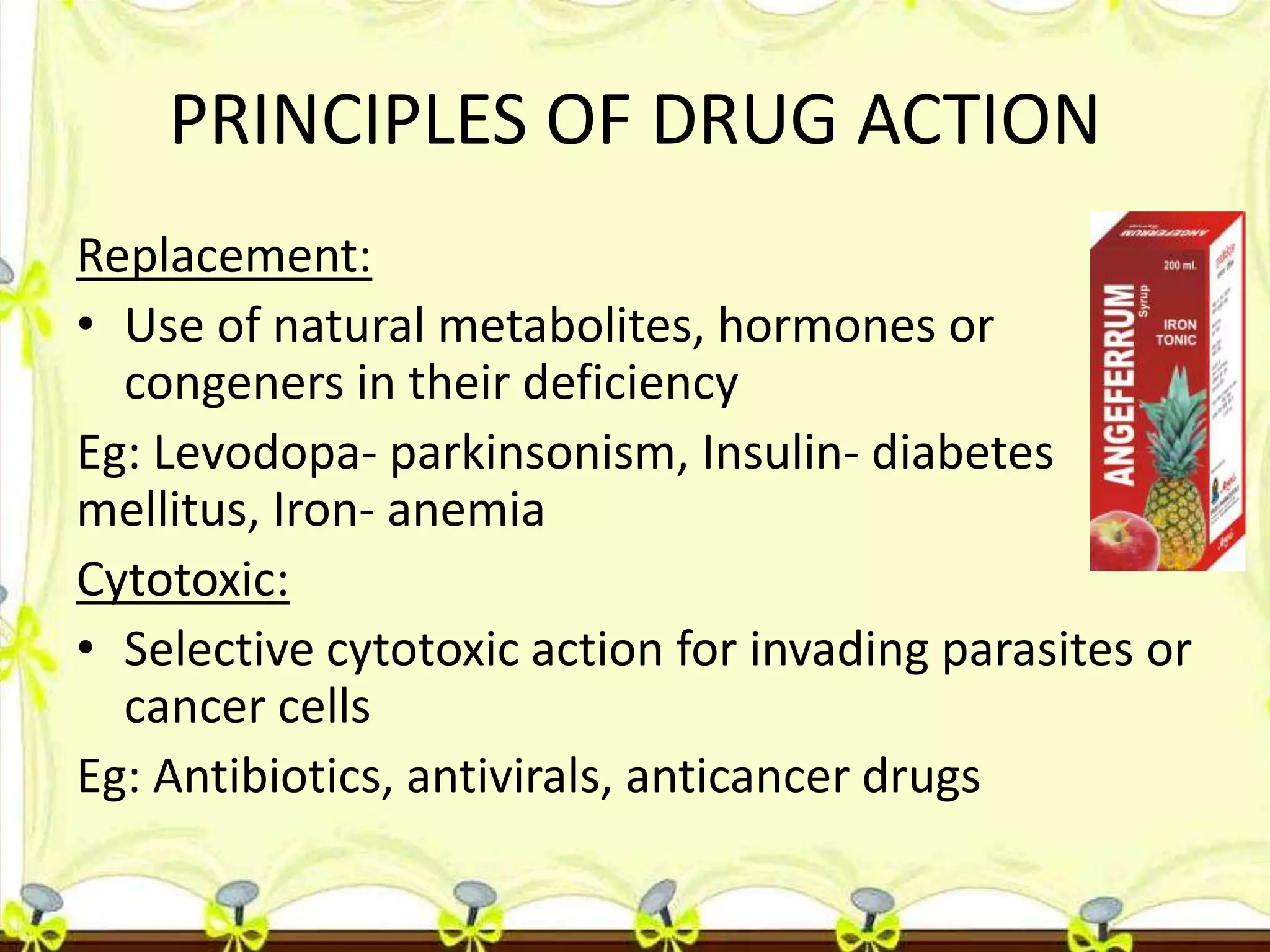 Mechanism of drug action | PPTX