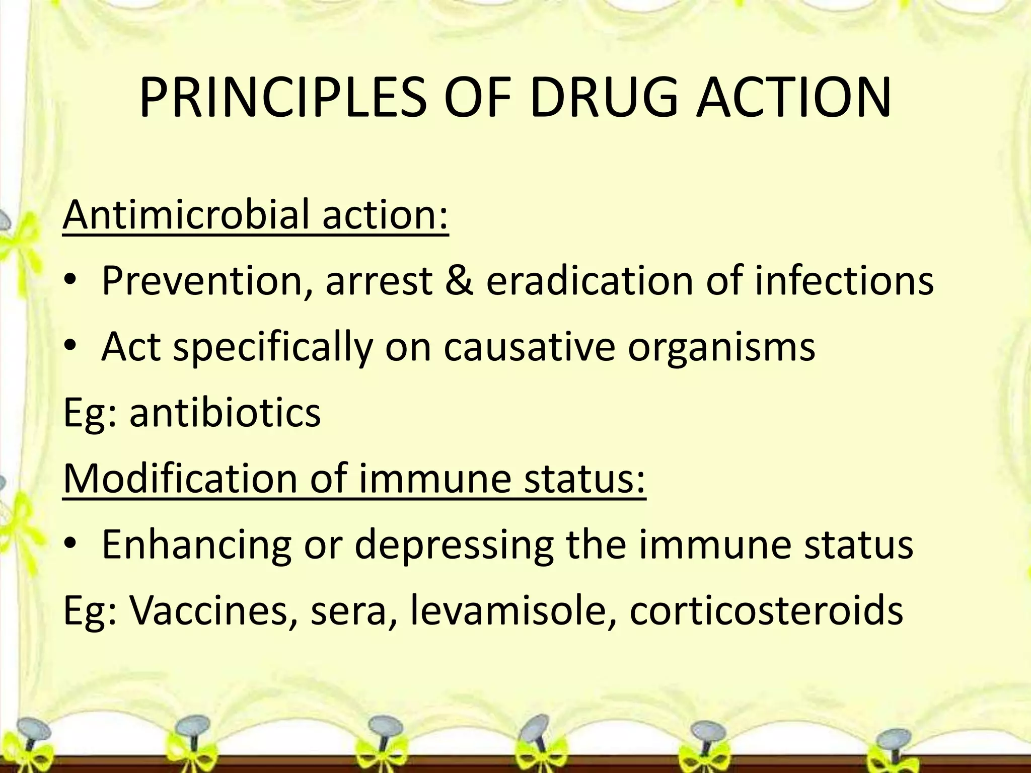Mechanism of drug action | PPTX