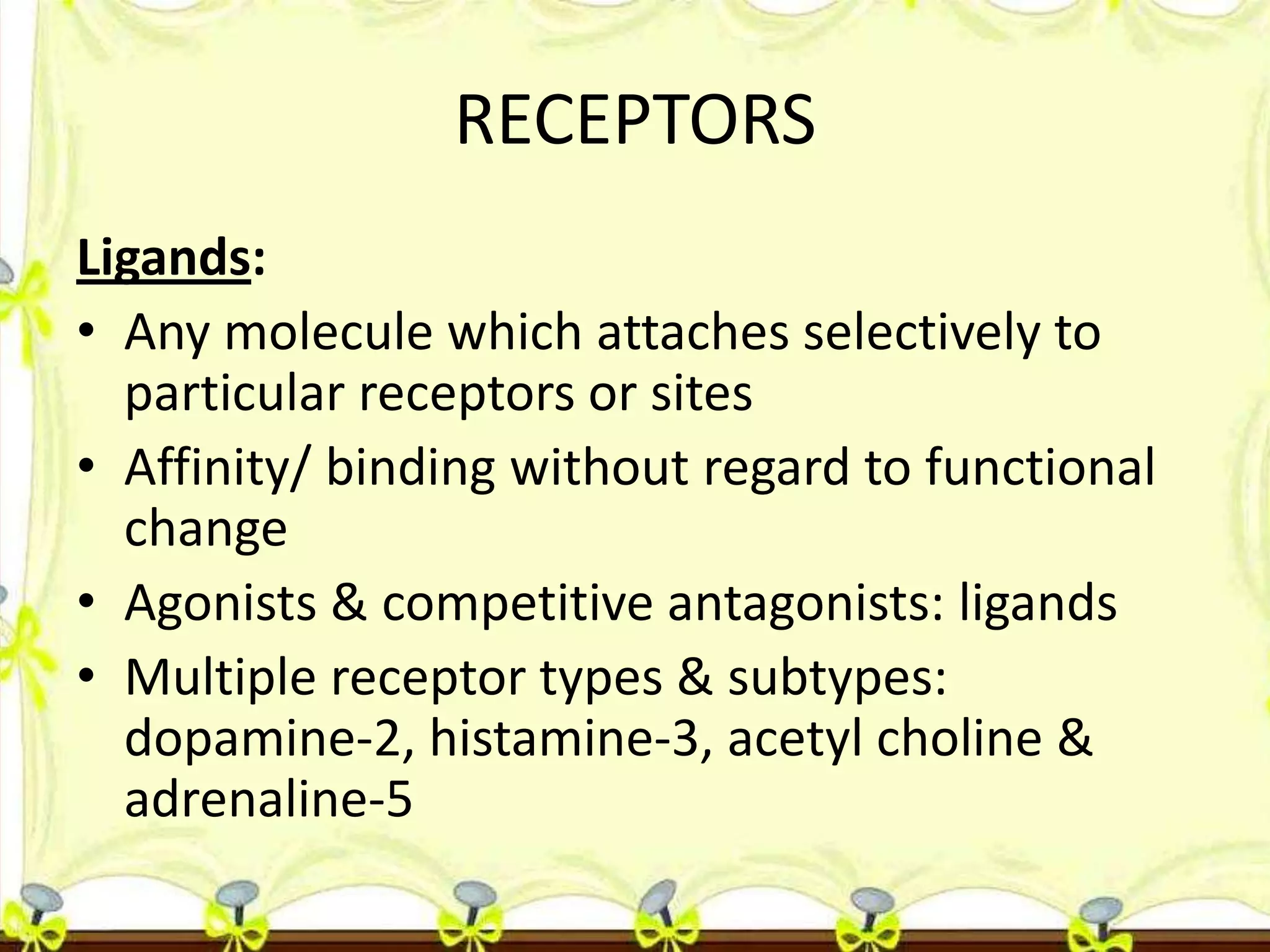 Mechanism of drug action | PPTX