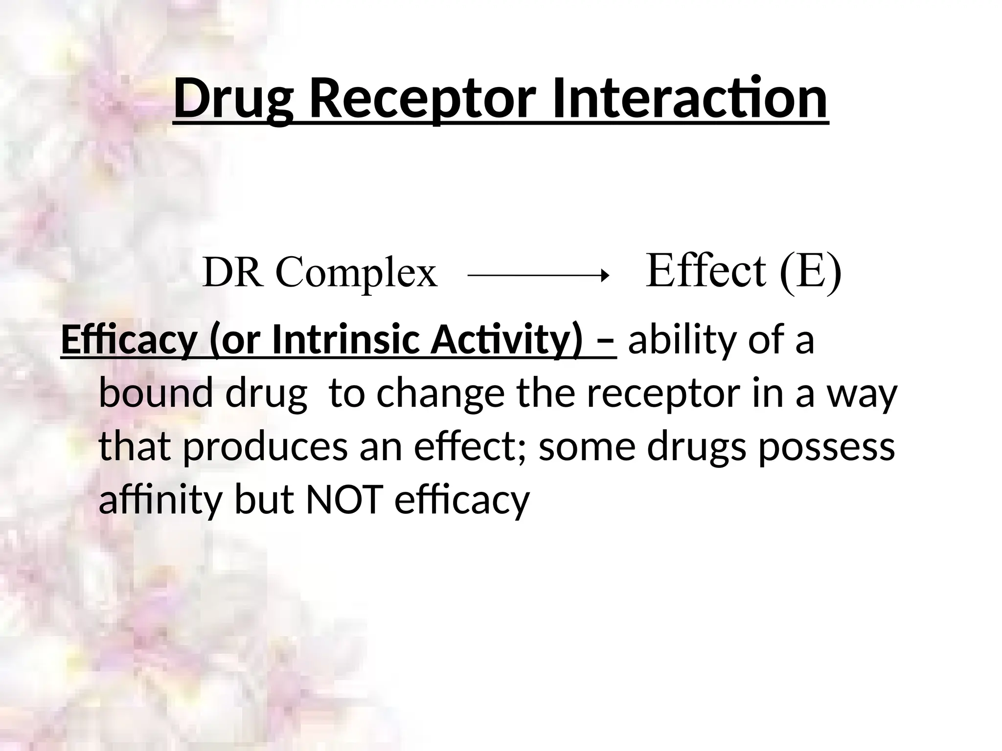 mechanism of drug action department of pharmacology | PPTX
