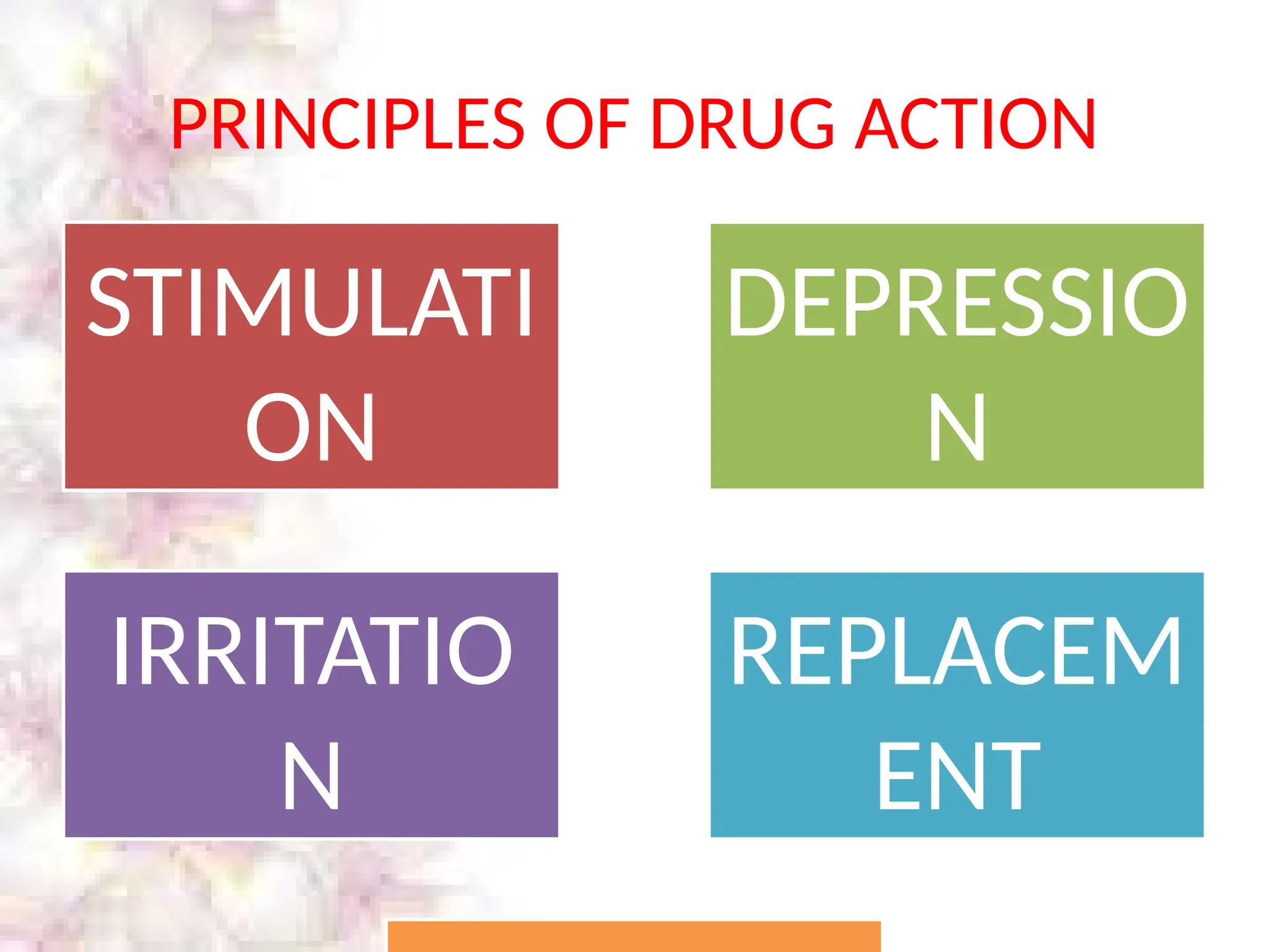 mechanism of drug action department of pharmacology | PPTX
