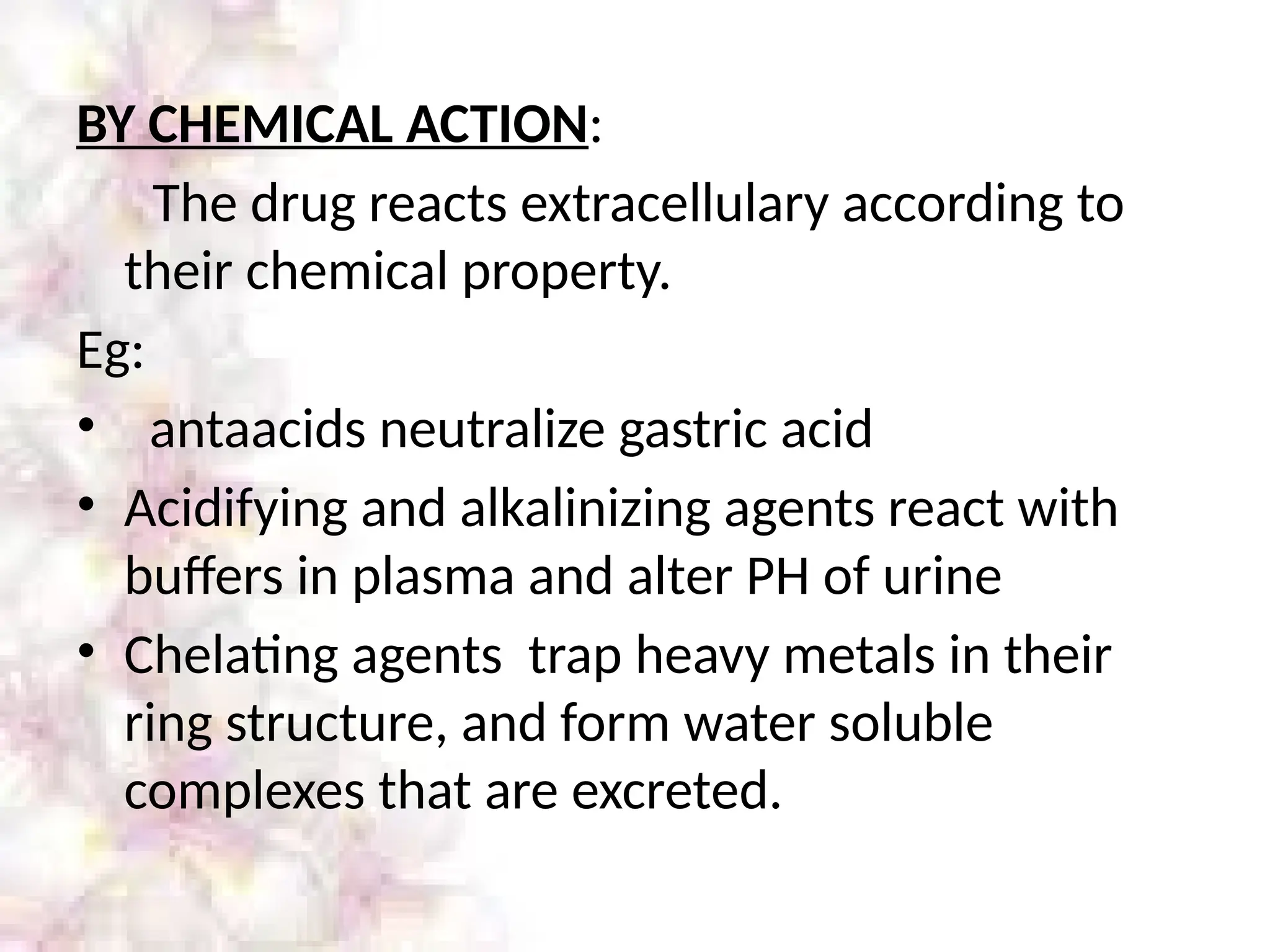 mechanism of drug action department of pharmacology | PPTX