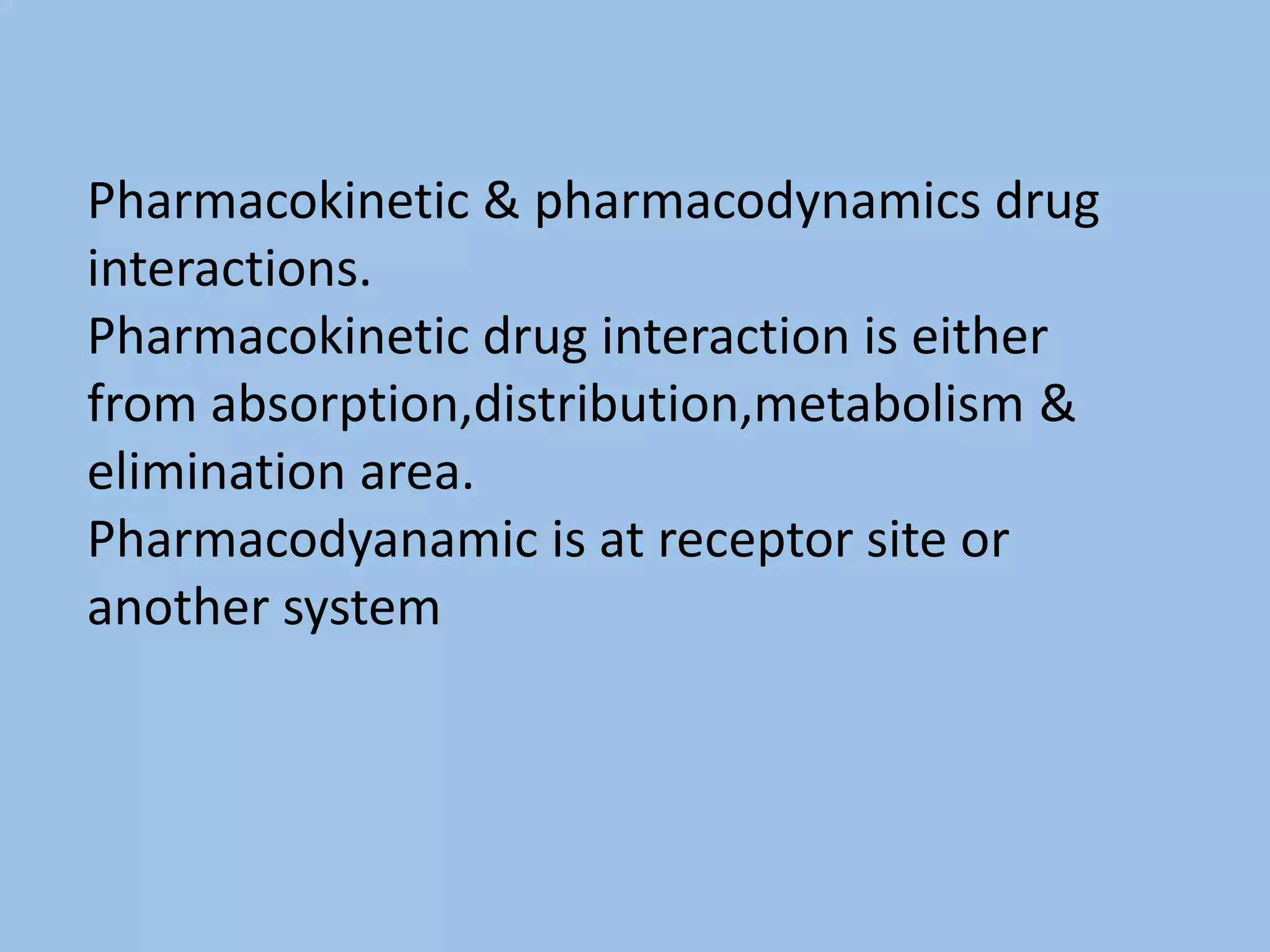 Mechanism of drug action (pharmacokinetic and pharmacodynamic ) | PPTX