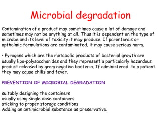 Mechanism of drug degradation and protection | PPTX