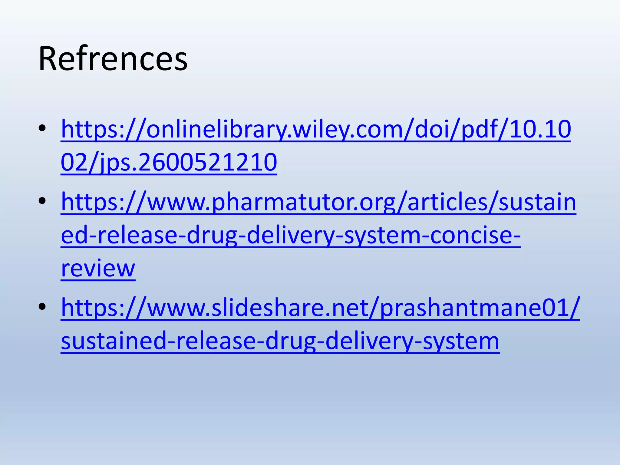 mechanism of drug delivery from sr&cr.pptx | Pharmaceutical Drugs ...