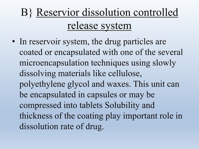 mechanism of drug delivery from sr&cr.pptx | Pharmaceutical Drugs ...