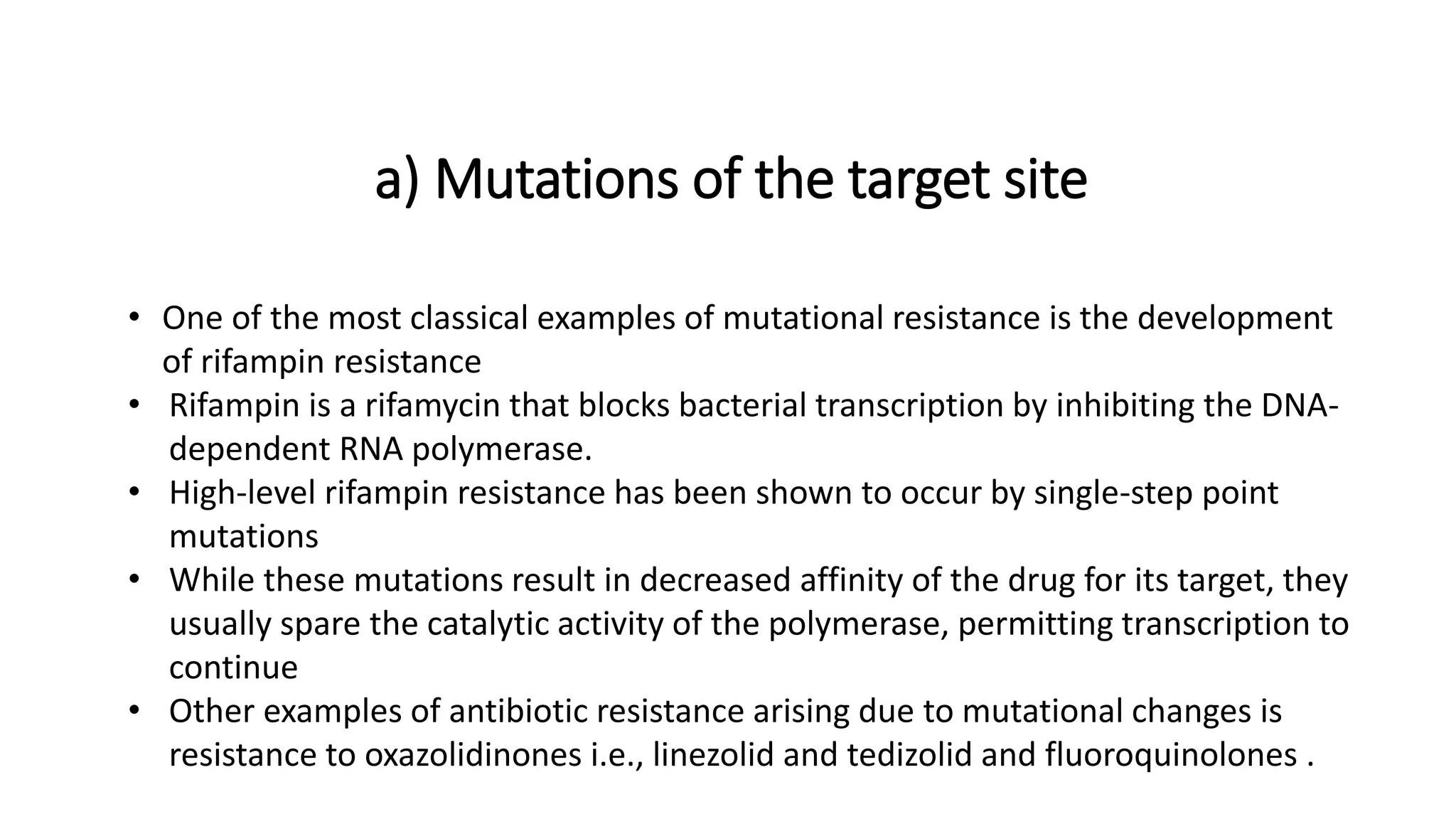 Mechanism of drug resistance | PPTX