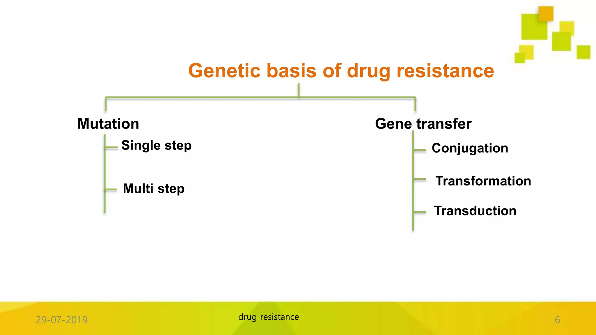 Mechanism of development for drug resistance | PPTX