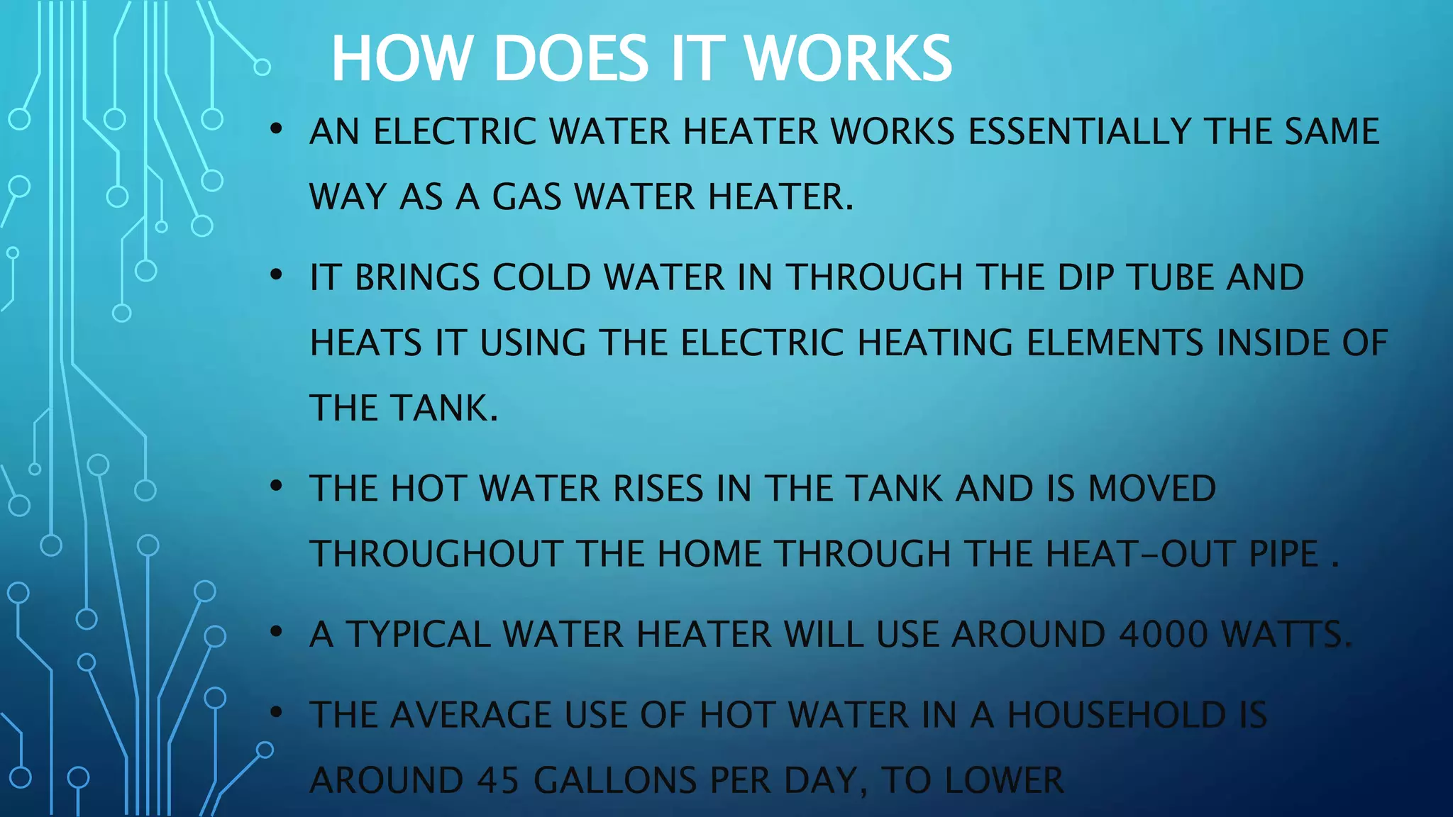 Mechanism of electric geyser | PPTX