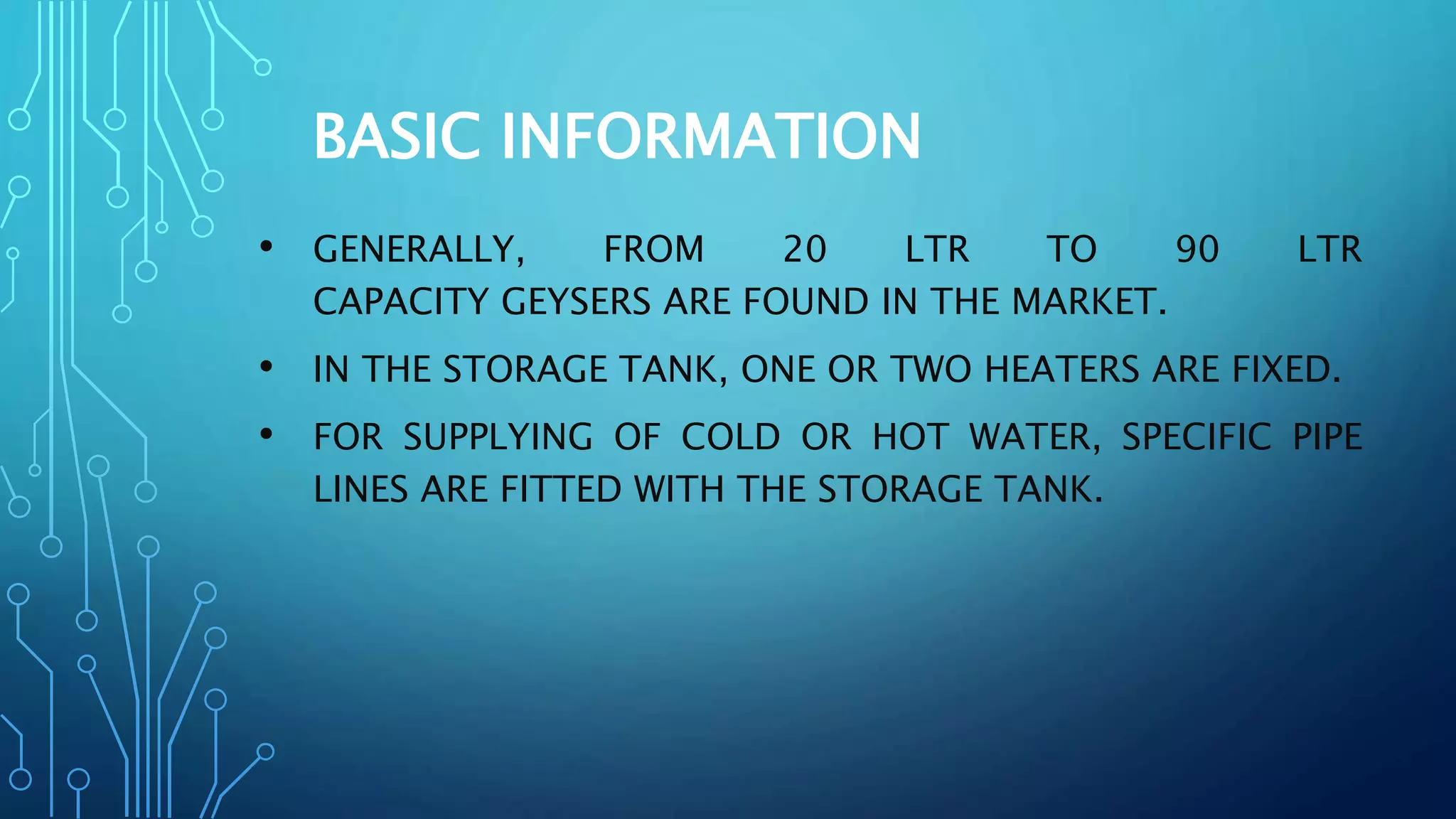 Mechanism of electric geyser | PPTX