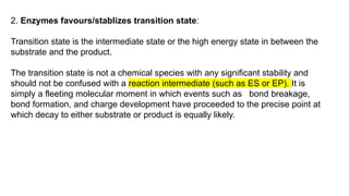 Mechanism of Enzyme Action.pptx . | PPTX