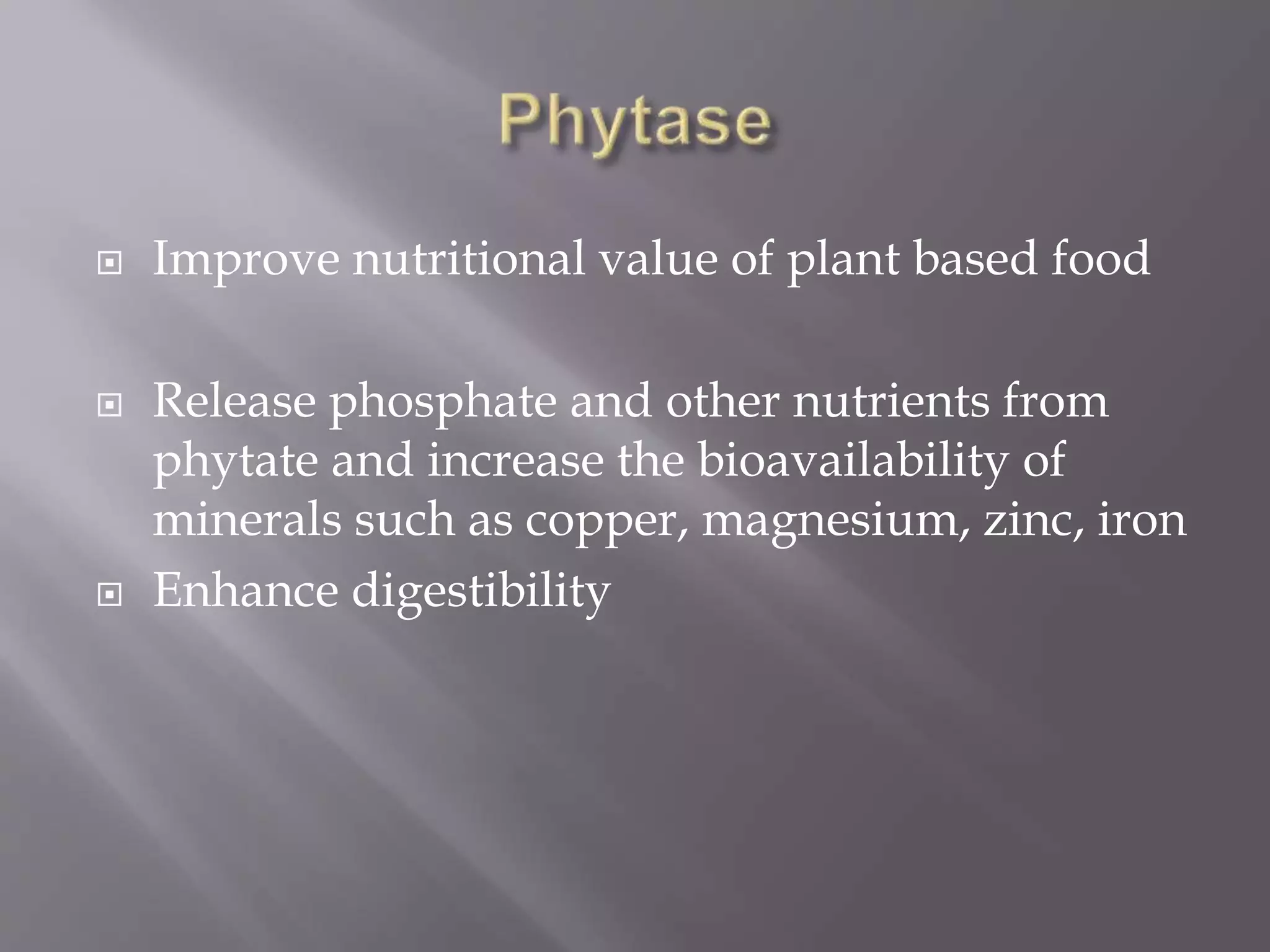 Mechanism of enzyme and function in food processing | PPTX
