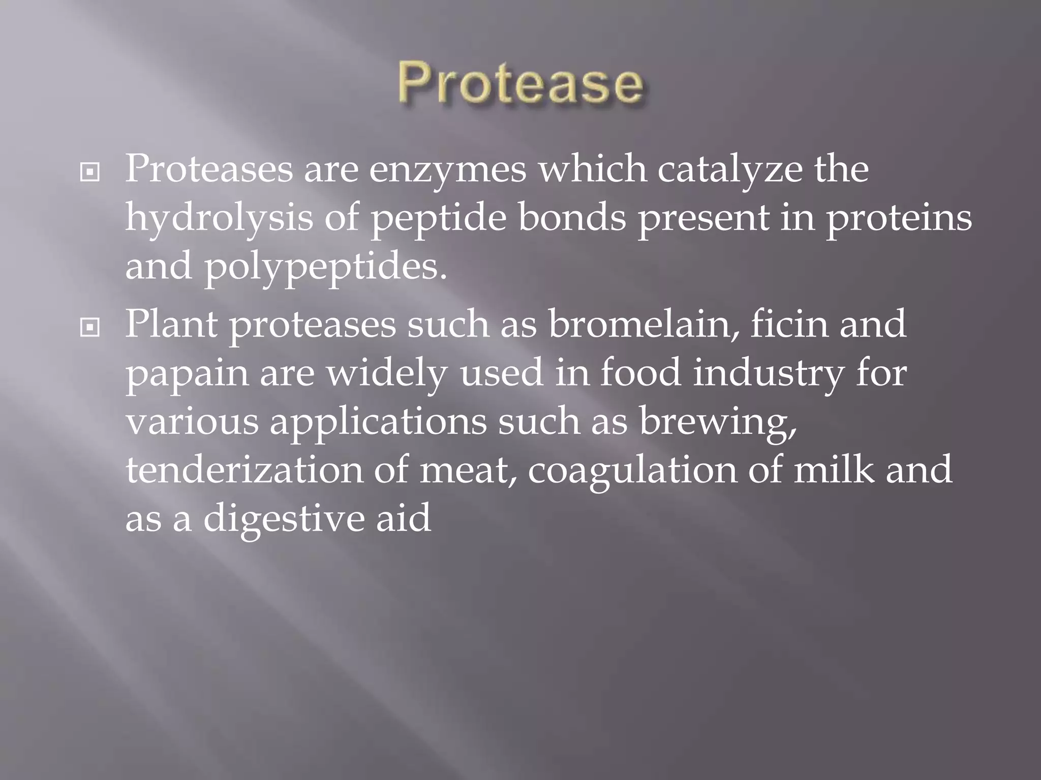 Mechanism of enzyme and function in food processing | PPTX