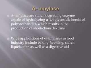 Mechanism of enzyme and function in food processing | PPTX
