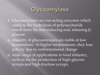 Mechanism of enzyme and function in food processing | PPTX