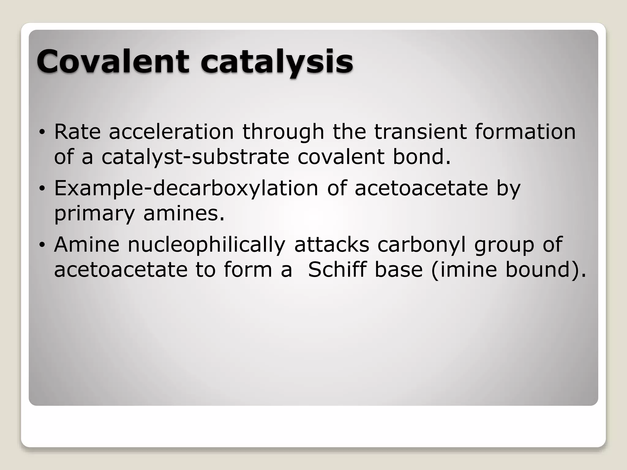 Mechanism of enzyme catalysis | PPTX