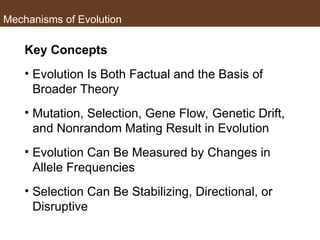 MECHANISM OF EVOLUTUION.ppt........................ | PPT
