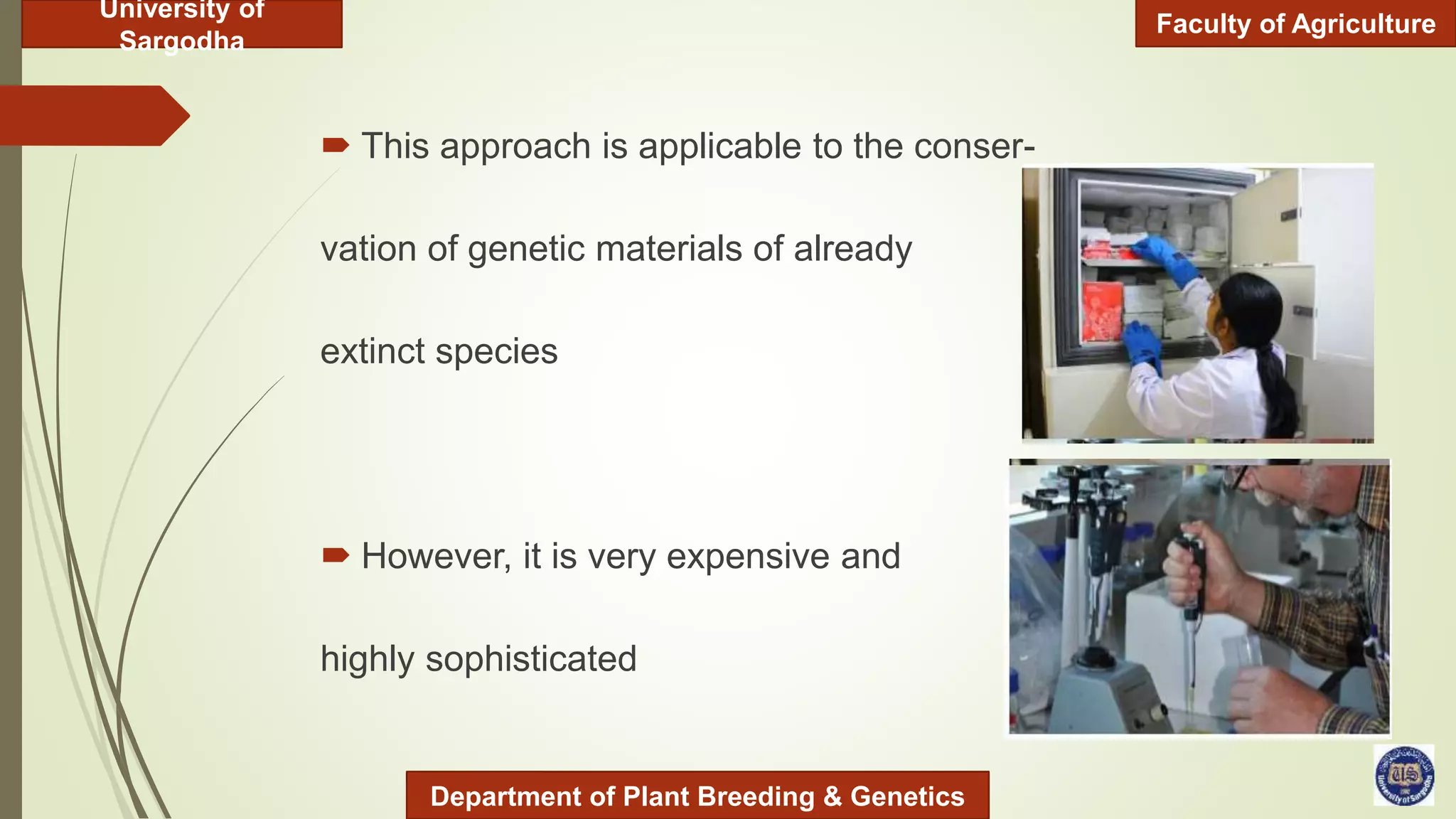 Mechanism of gene banking or Plant Genetic Resources | PPTX