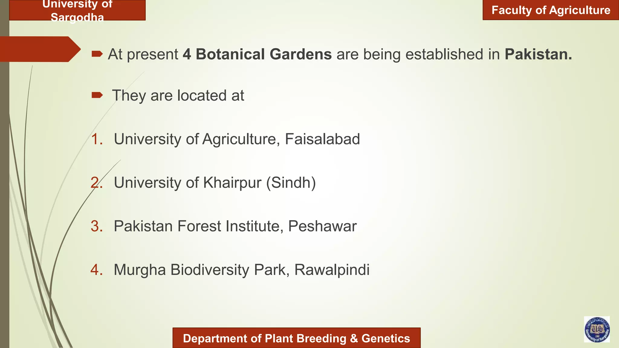 Mechanism of gene banking or Plant Genetic Resources | PPTX