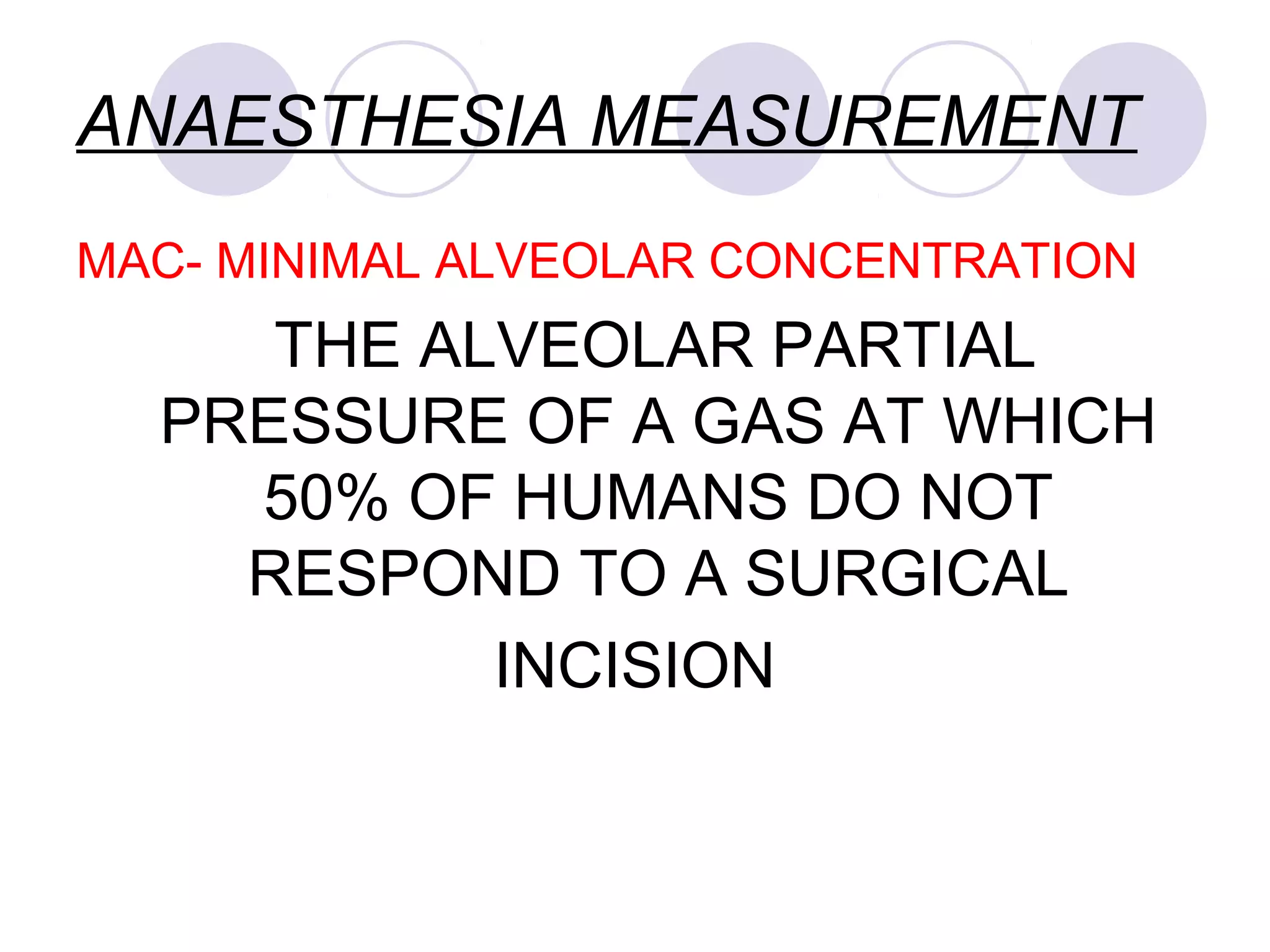 Mechanism of general anaesthesia at molecular level. | PPT