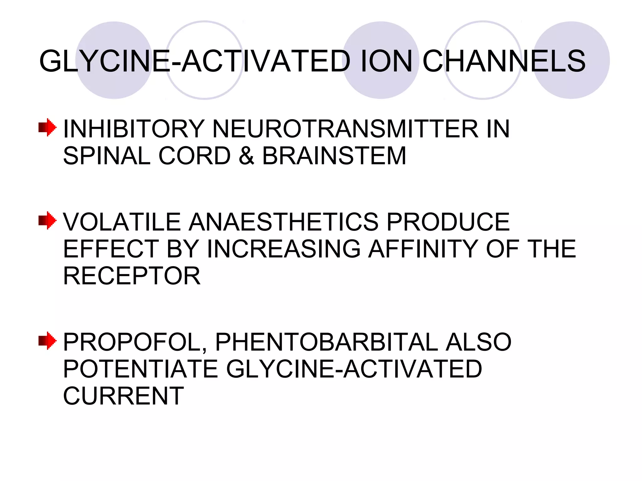 Mechanism of general anaesthesia at molecular level. | PPT