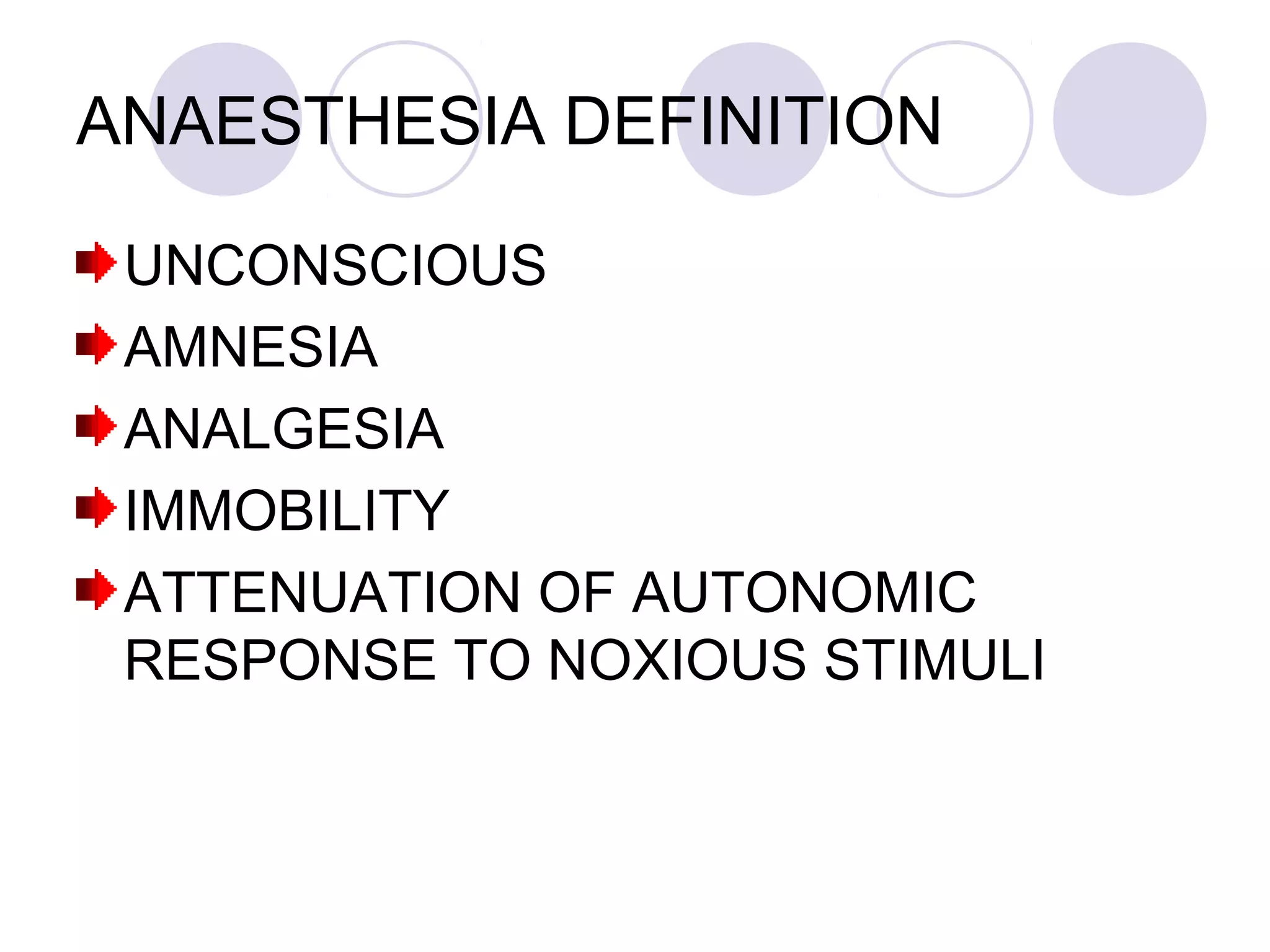 Mechanism of general anaesthesia at molecular level. | PPT