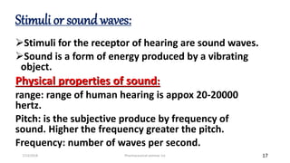 Mechanism of Hearing (presentation) | PPTX