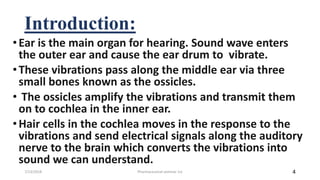 Mechanism of Hearing (presentation) | PPTX