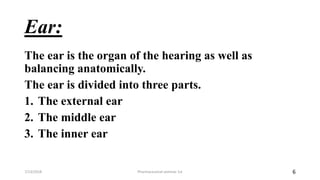 Mechanism of Hearing (presentation) | PPTX