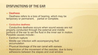 HEARING - MECHANISM, DYSFUNCTION AND TREATMENT | PPTX | Digital Audio ...