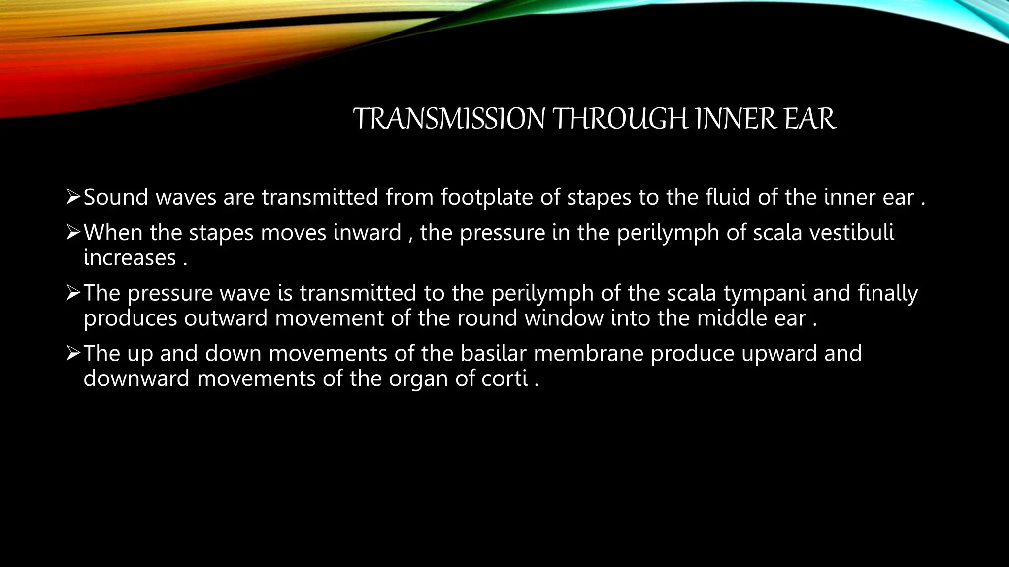 Mechanism of hearing by rohit allbi gs 1st year mbbs .pptx