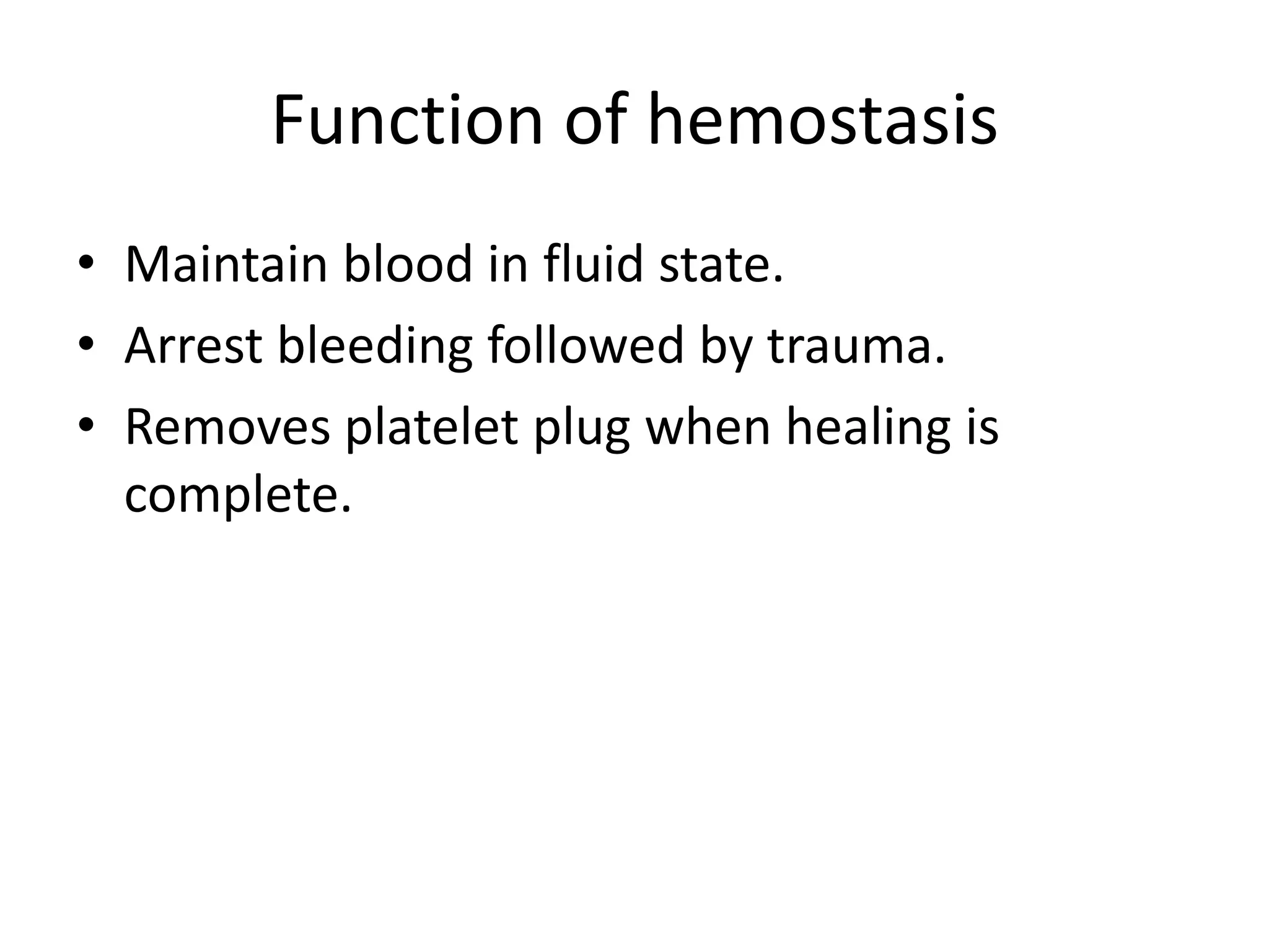 Mechanism of hemostasis copy | PPTX