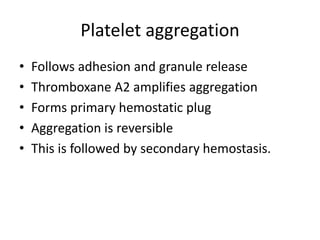 Mechanism of hemostasis copy | PPTX
