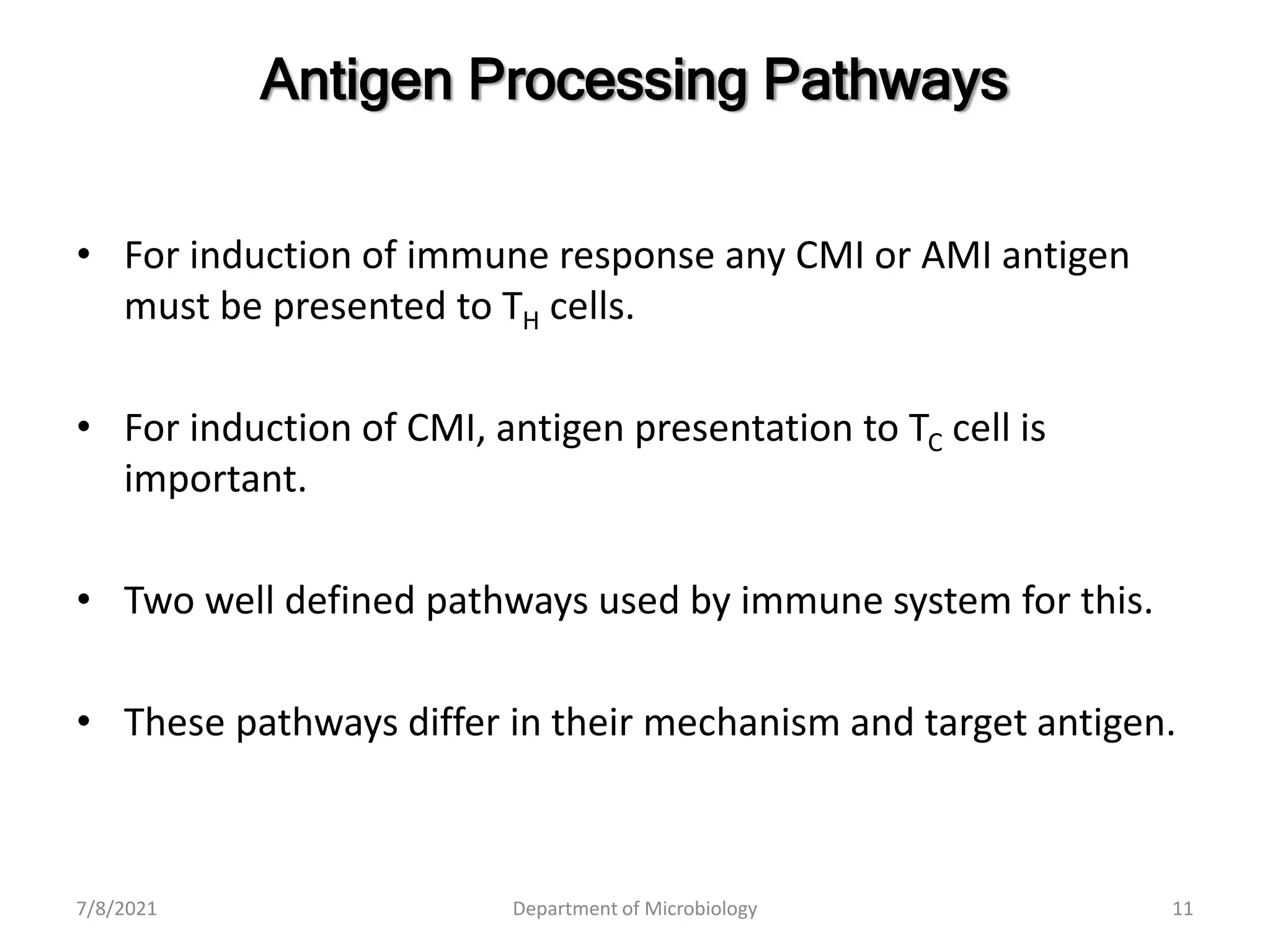 Mechanism of immune response ami and cmi | PPTX
