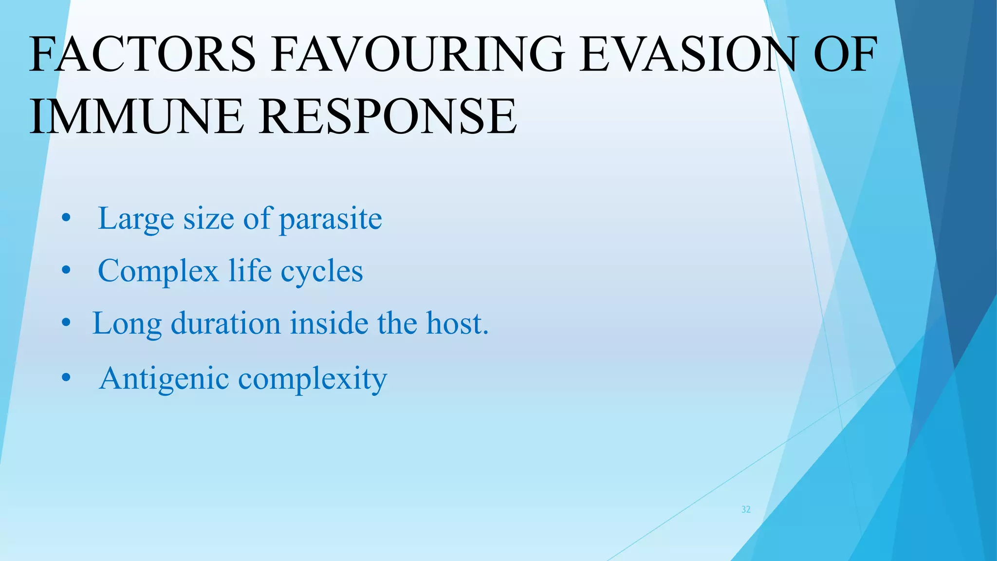 Mechanism of immunoevasion in parasites 2018 06-17 | PPTX