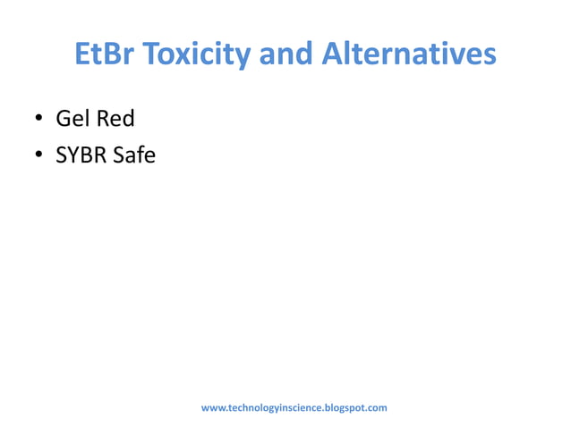 Mechanism of interaction of Ethidium Bromide (EtBr) with DNA | PPTX