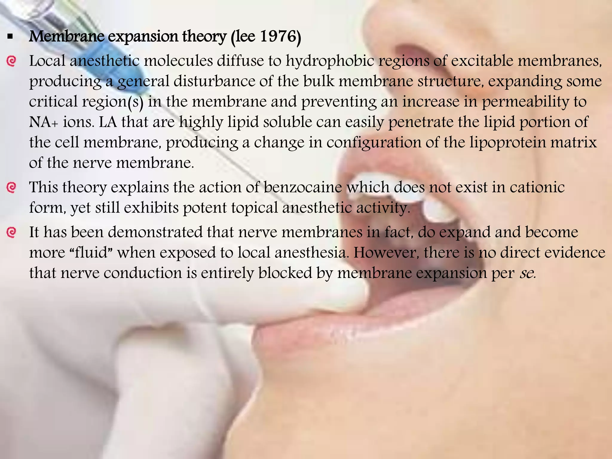 Mechanism of local anesthesia | PPTX