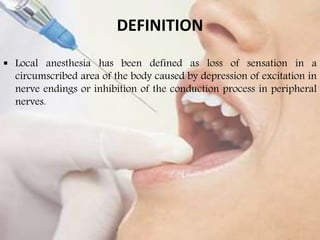 Mechanism of local anesthesia | PPTX